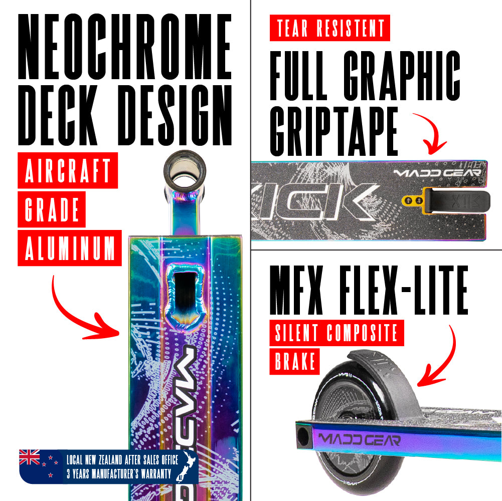 MADD GEAR KICK EXTREME SCOOTER NEOCHROME – Mozzi
