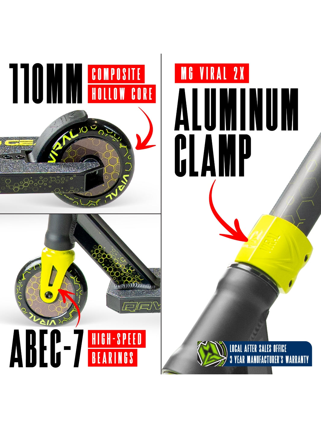 MADD GEAR VIRAL RAVE SCOOTER NEON – Mozzi